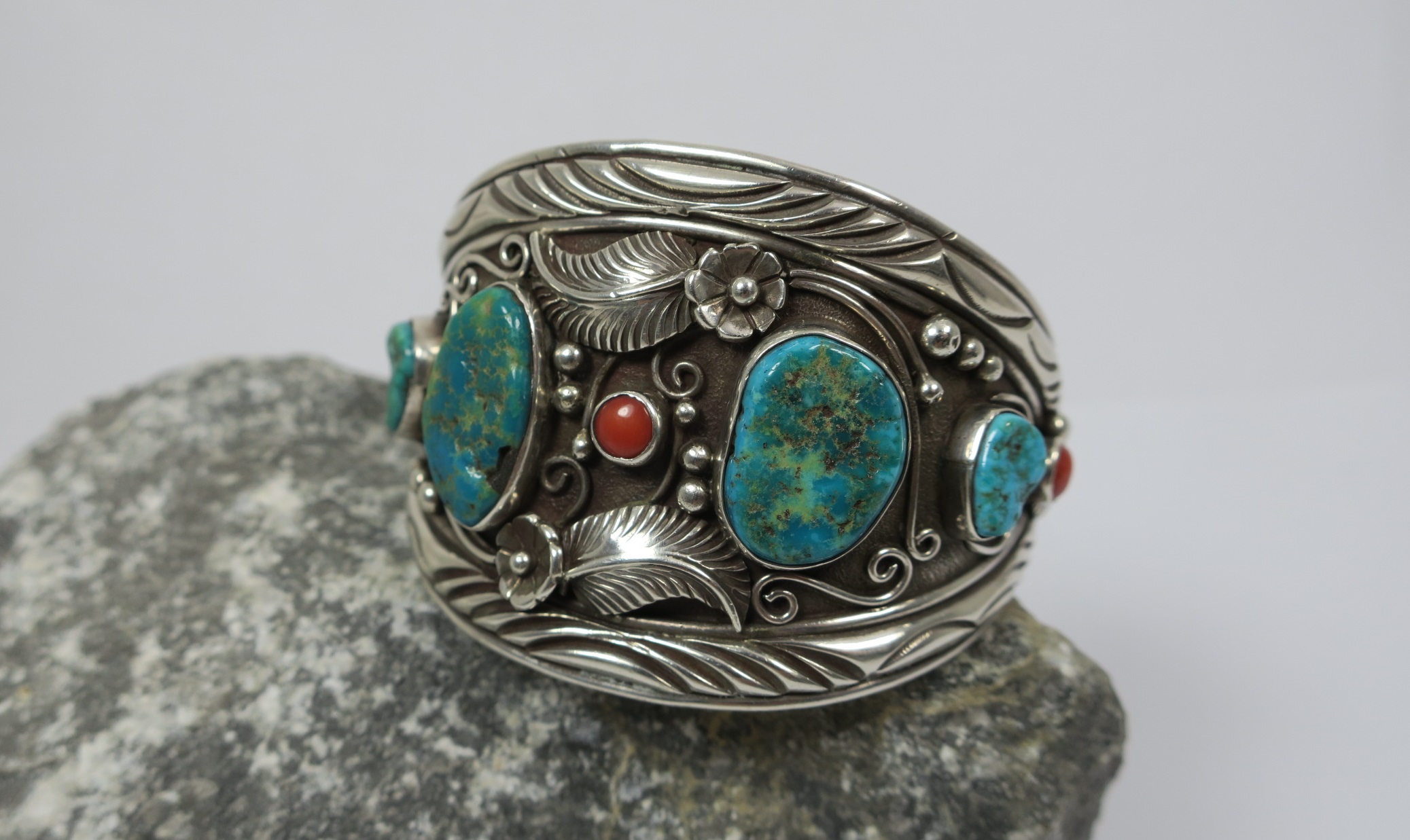 Vintage Armreif / Armspange 925 Sterling Silber „W“ Zuni / Navajo ...