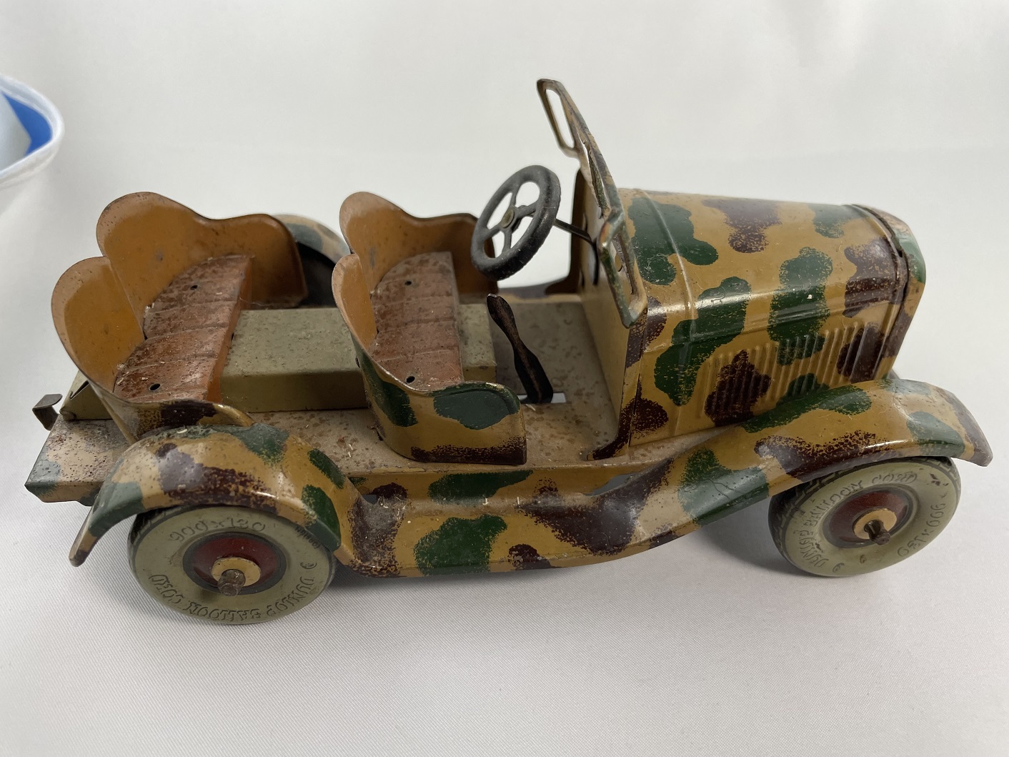 Tippco Militär Auto Kübelwagen mit Pak / Geschütz Blechspielzeug – Tipp ...